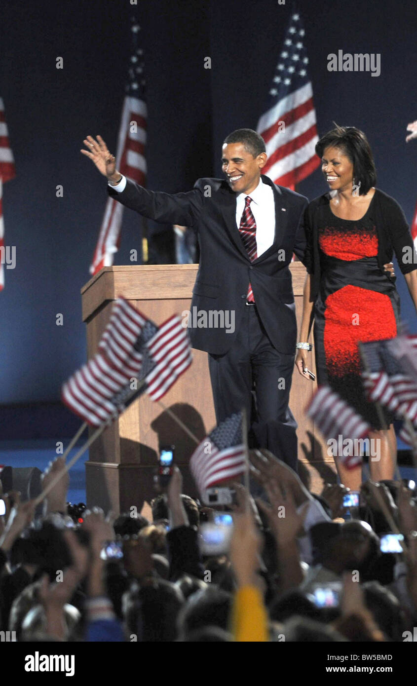 Barack Obama U.S. Presidential Election Victory Speech and Celebration ...