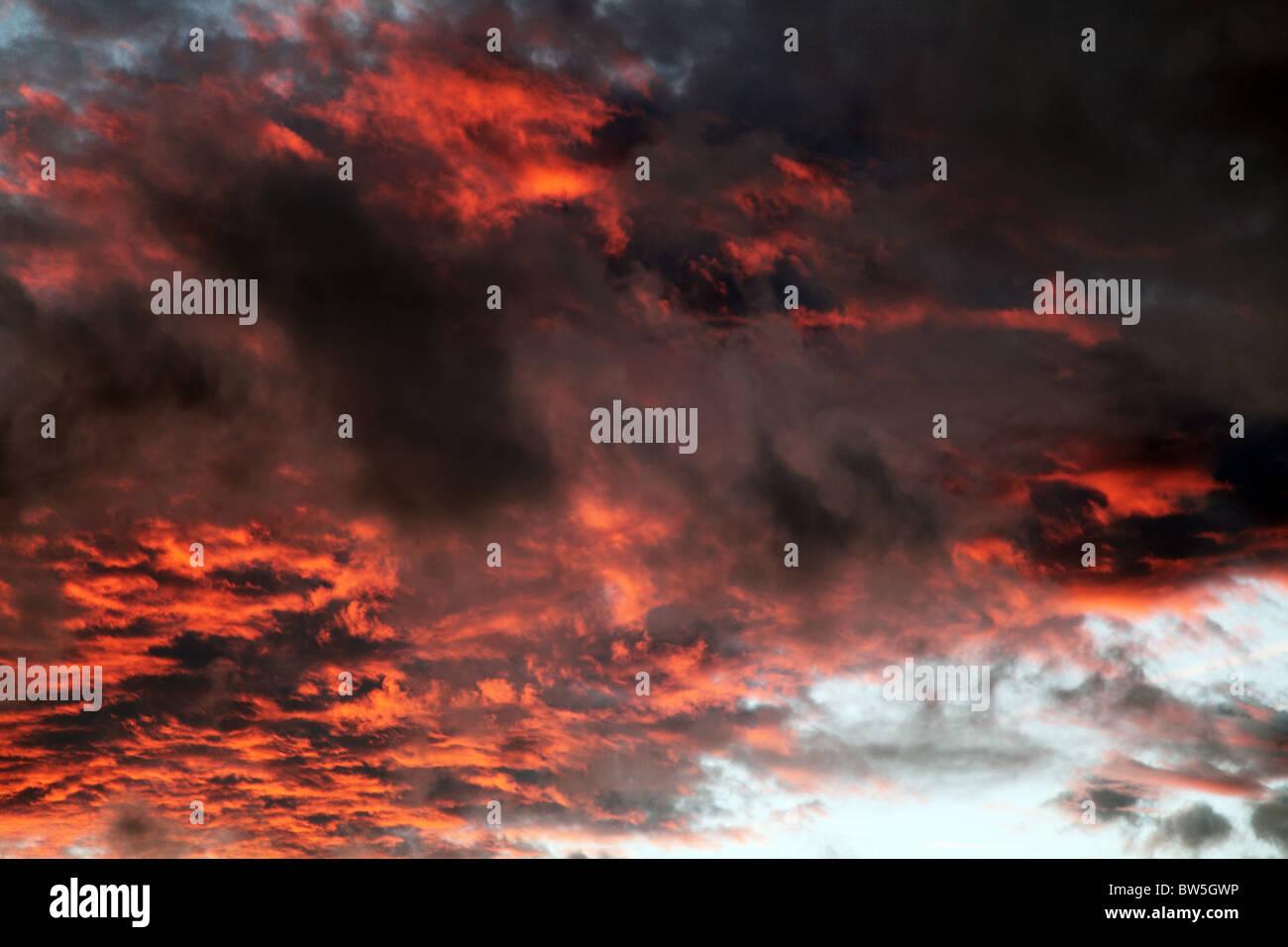 Burning sky. Paris Stock Photo - Alamy