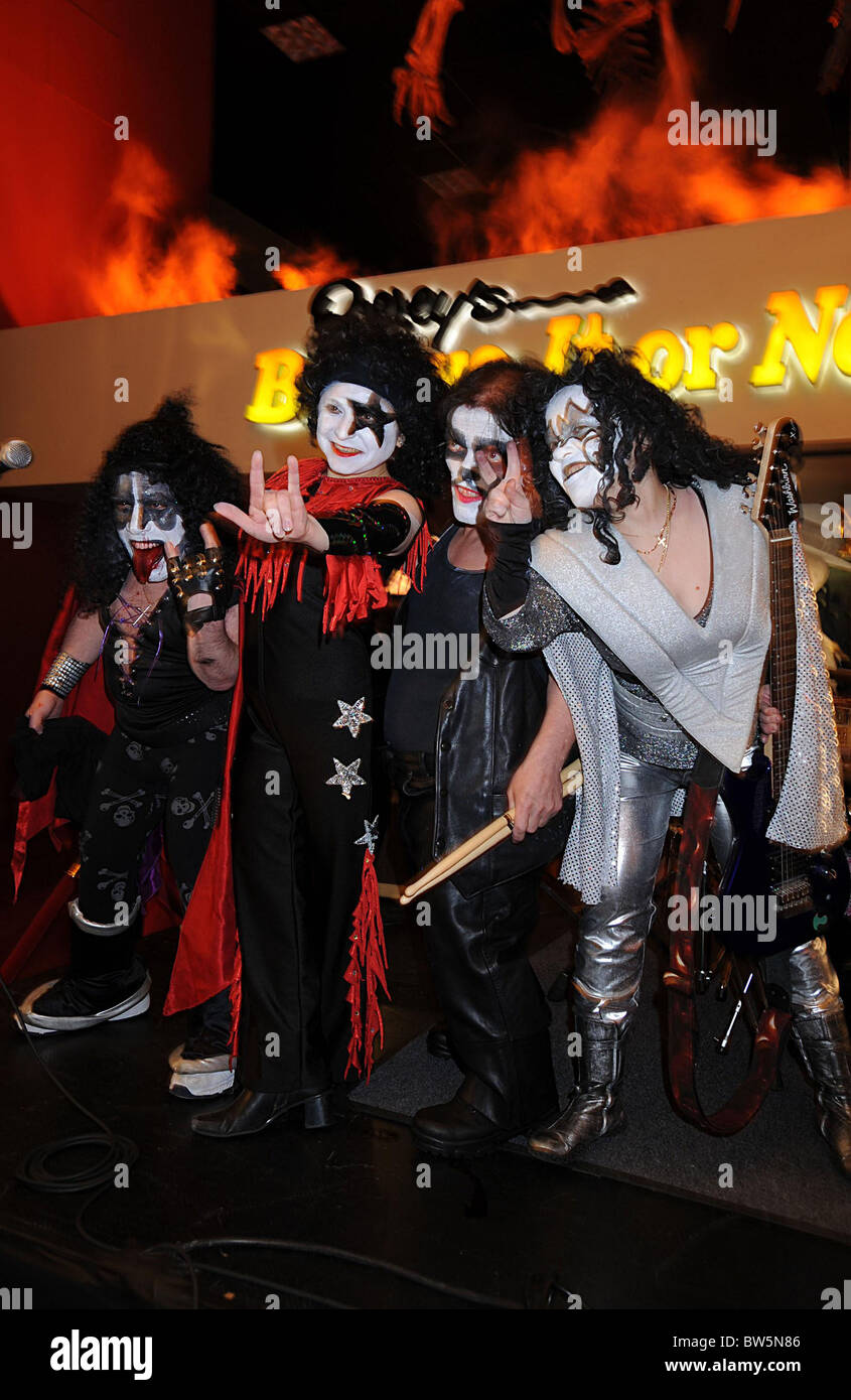 Mini Kiss Performs at Ripley's Believe It or Not Stock Photo - Alamy