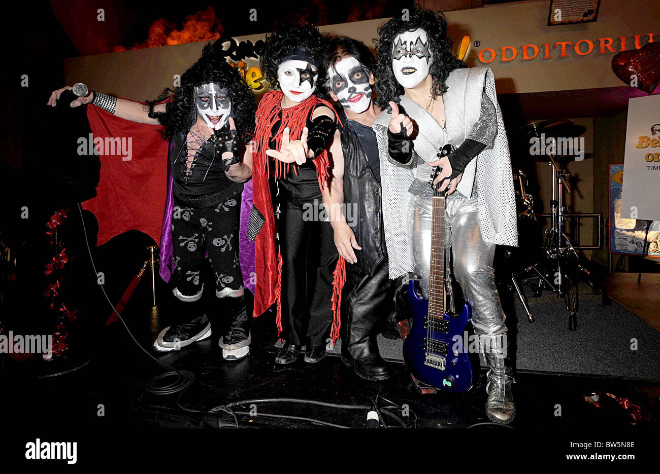 Mini Kiss Performs at Ripley's Believe It or Not Stock Photo - Alamy