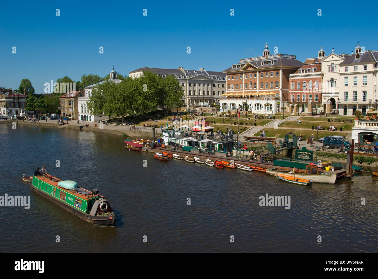 London, Richmond Upon Thames Riverfront Stock Photo - Alamy