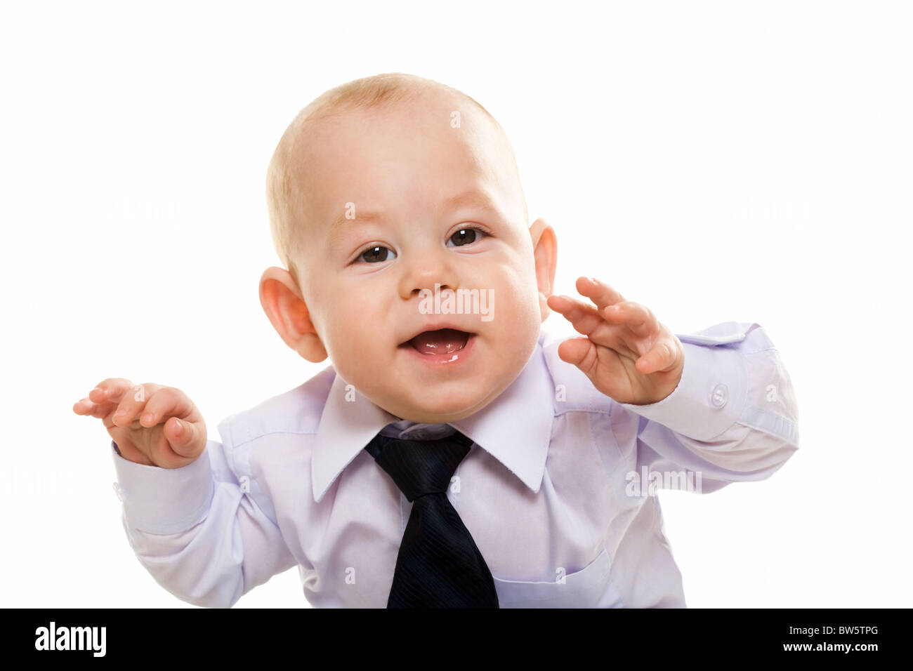 Little boy in business clothes Stock Photo - Alamy