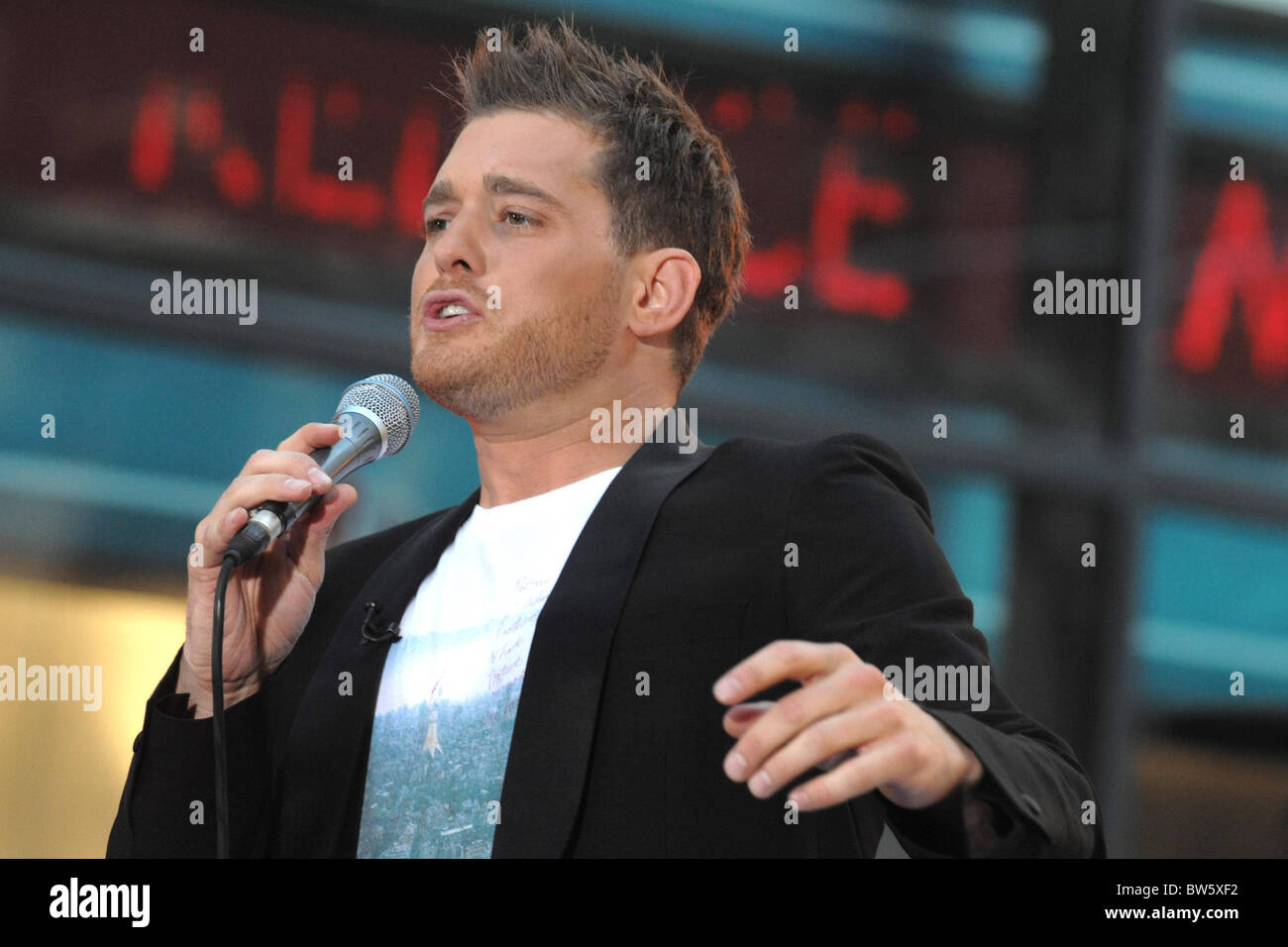 NBC Today Show Concert with Michael Buble Stock Photo - Alamy