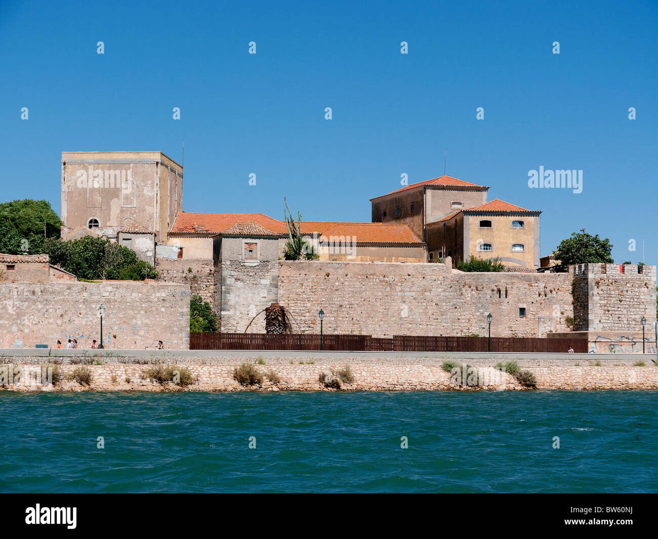 Fort in Faro Harbour, Algarve, Portugal Stock Photo - Alamy