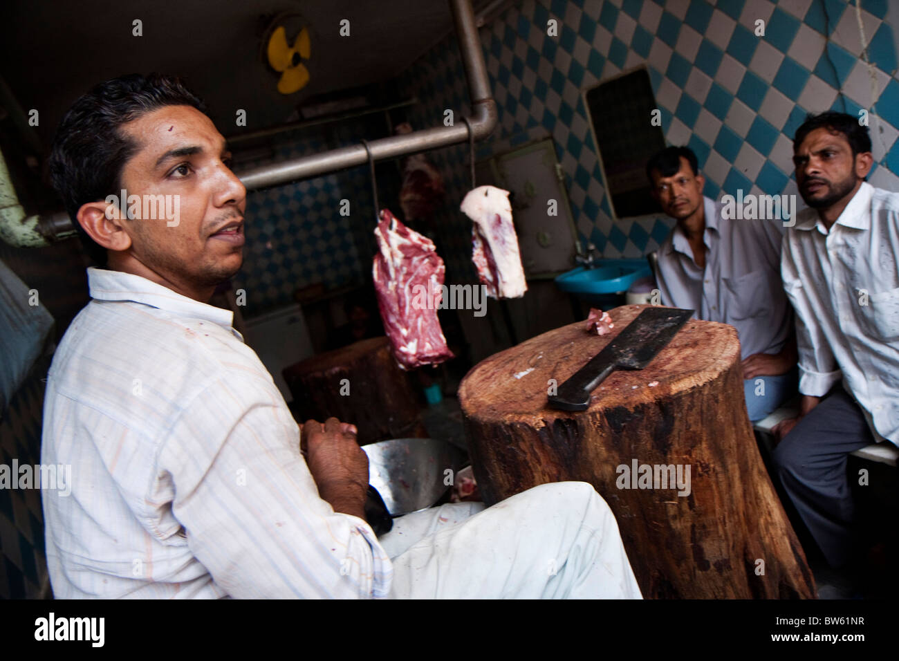 Indian butcher hi-res stock photography and images - Alamy