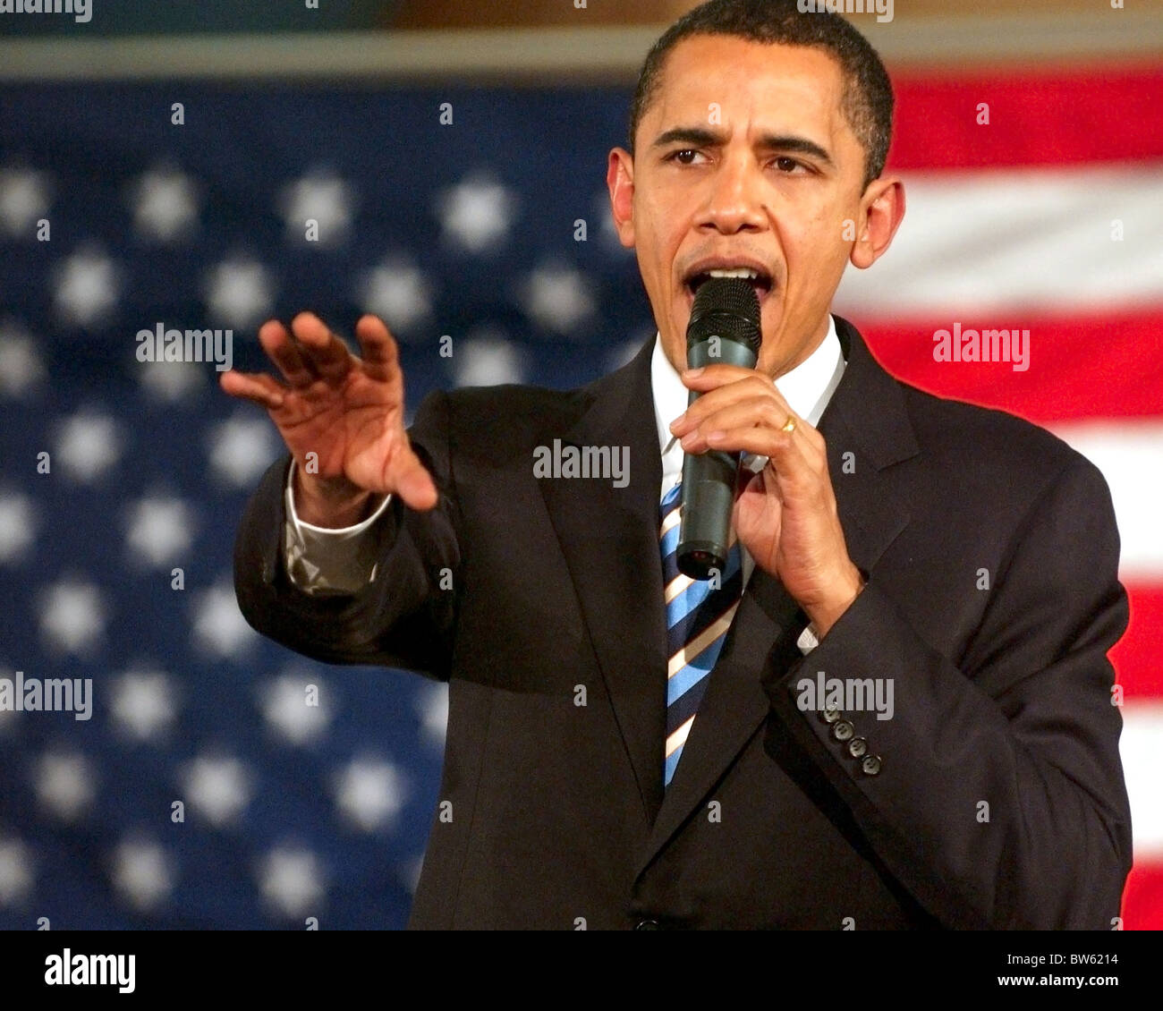Barack Obama Presidential Campaign Rally Stock Photo - Alamy
