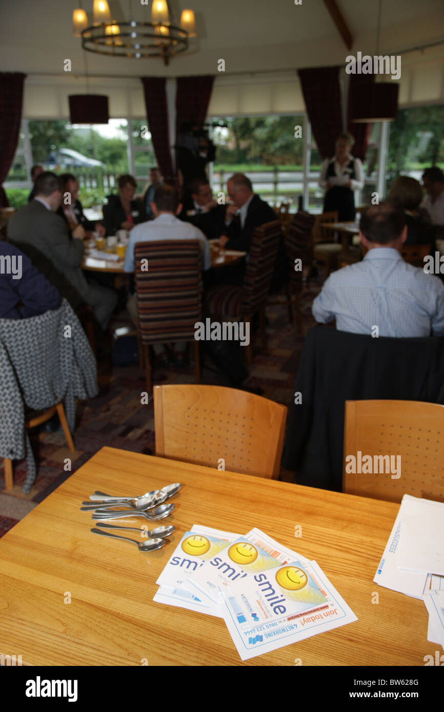 4Networking founder Brad Burton speaking at a new 4Networking group ...