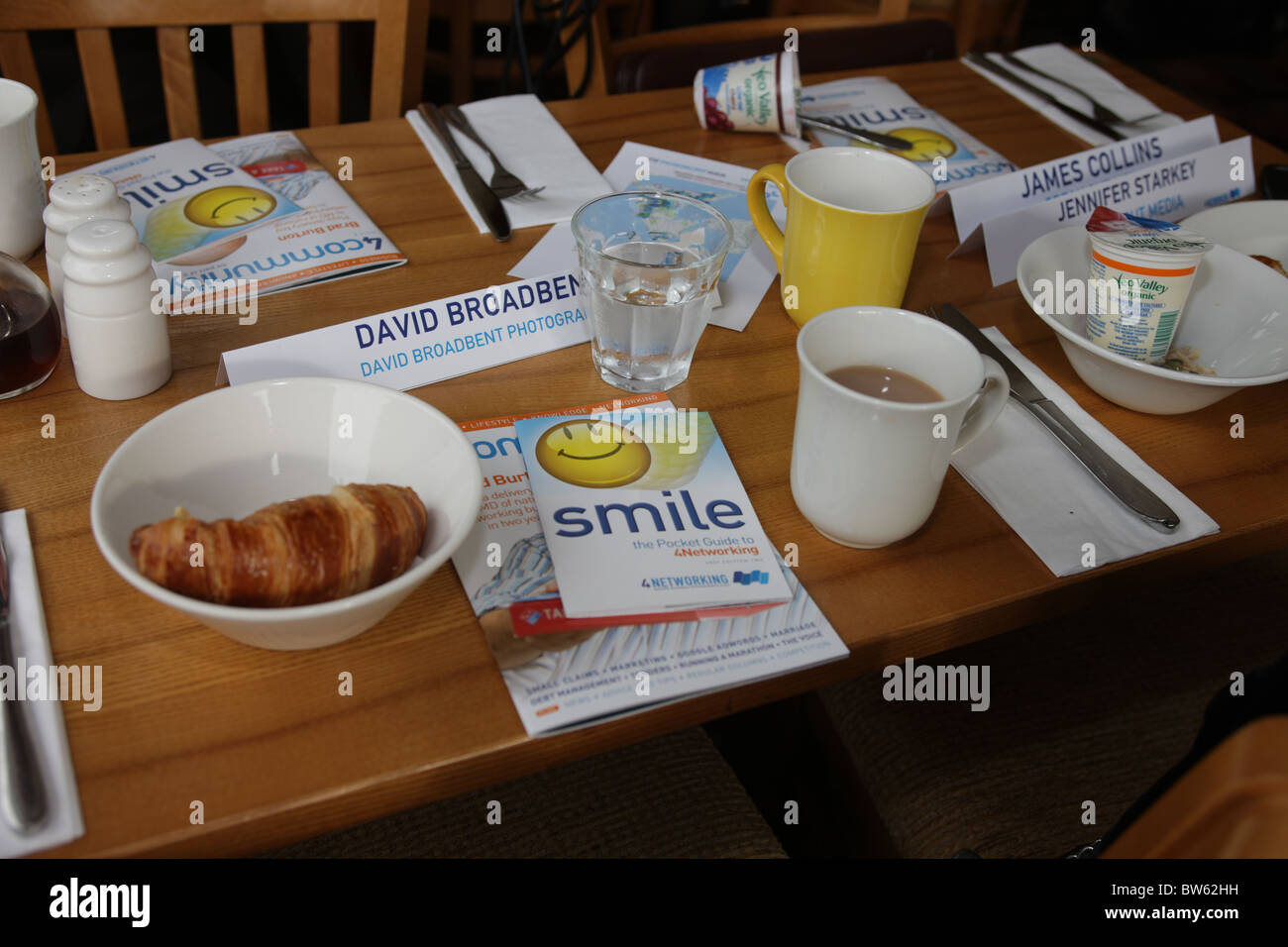 4Networking founder Brad Burton speaking at a new 4Networking group ...