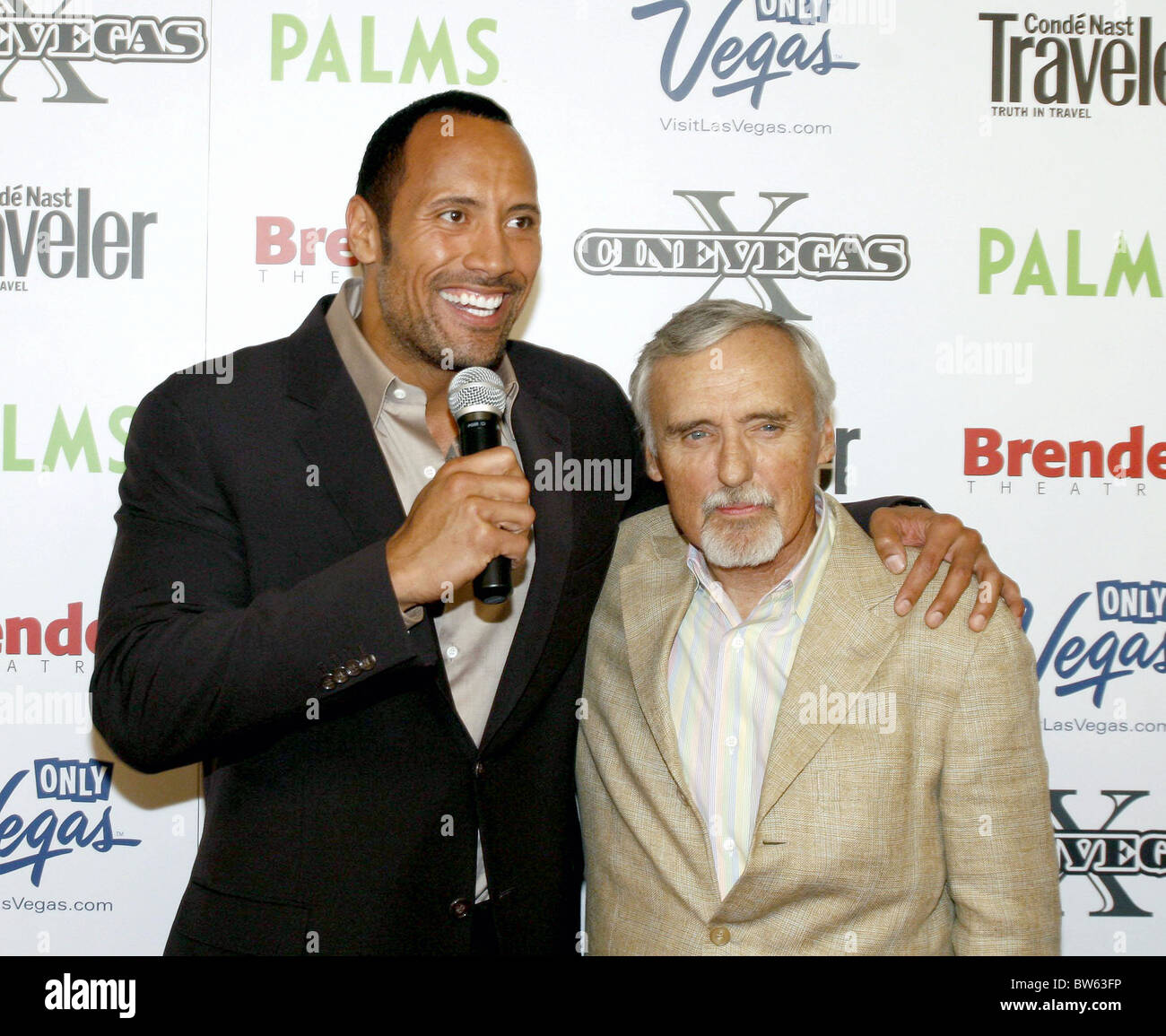 Unveiling of Brenden Star for Dwayne Johnson Stock Photo - Alamy