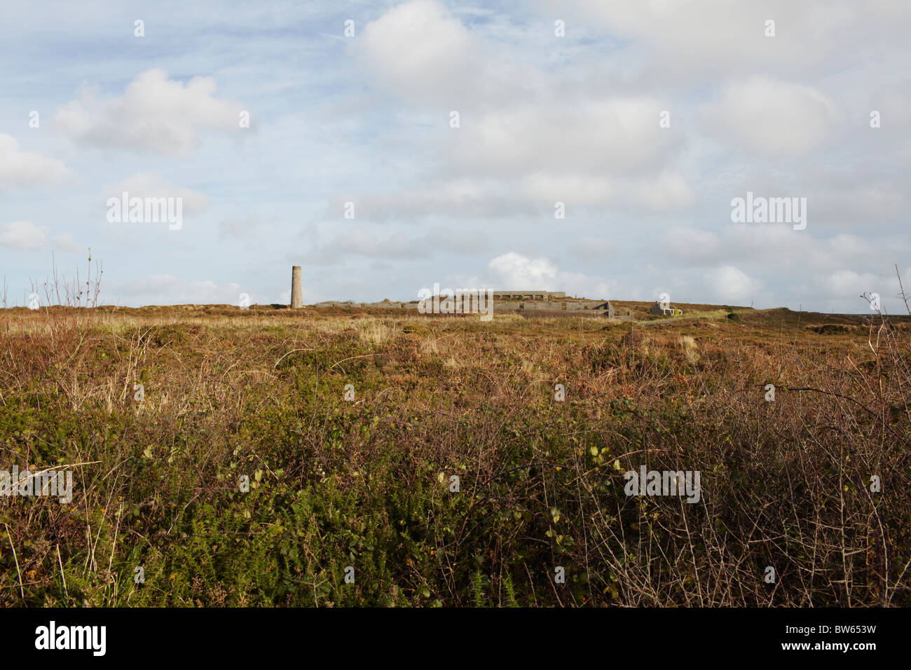 Cornish mine landscape Stock Photo - Alamy