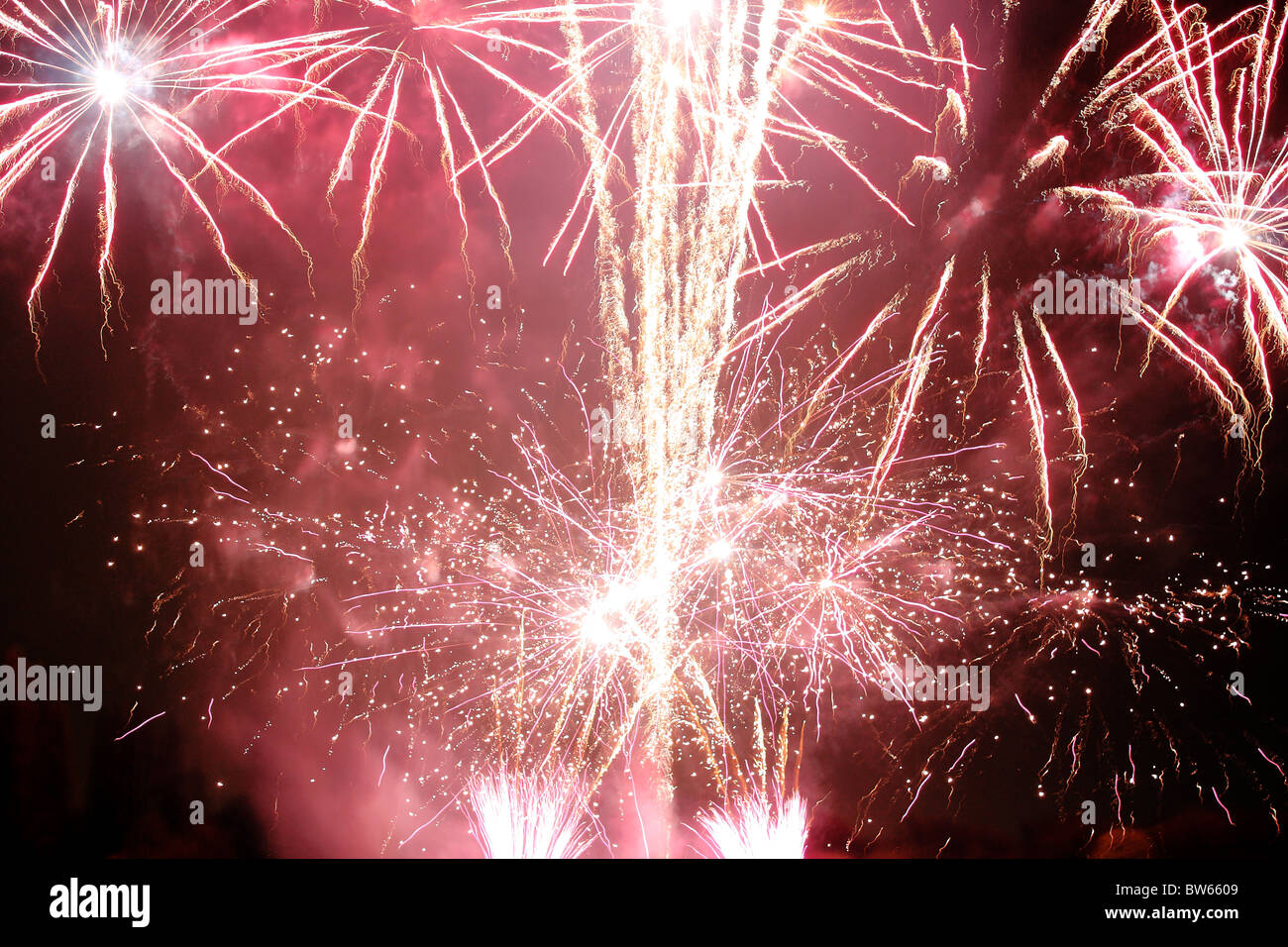 Fireworks at a Fireworks display on the 5th November; bonfire night ...
