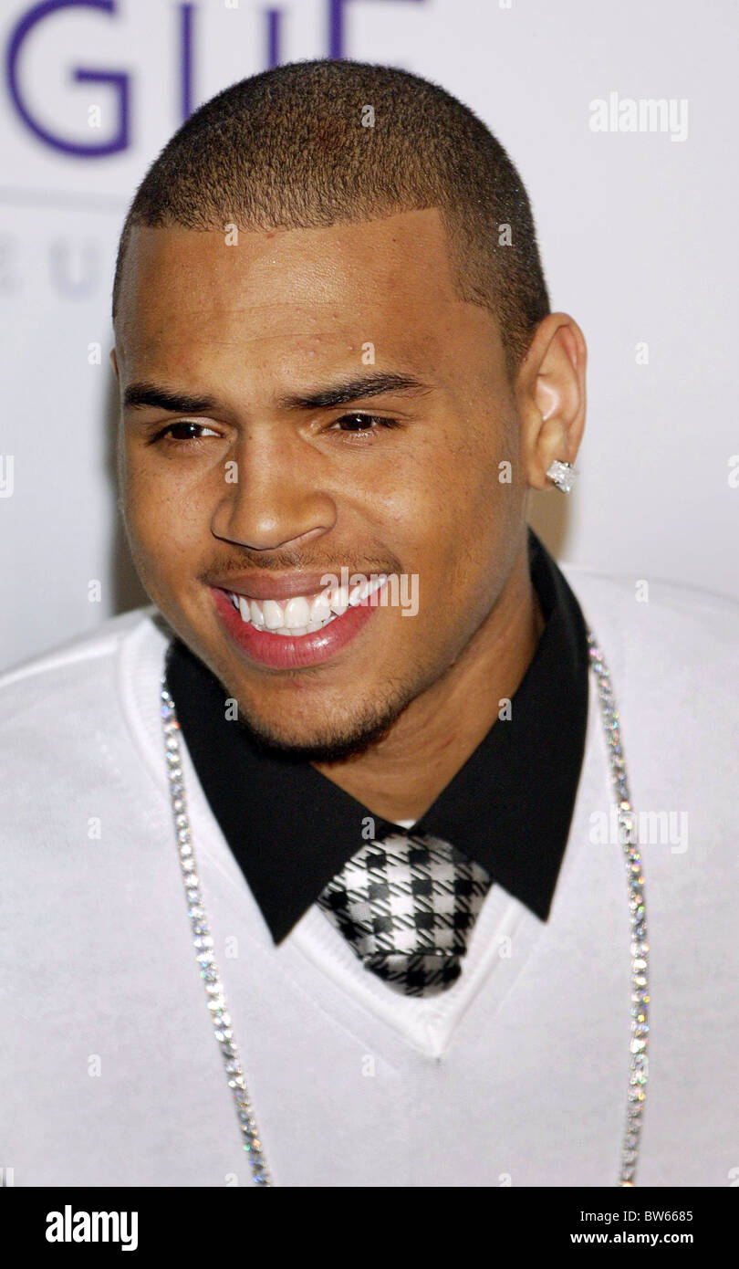 Chris brown clive davis pre grammy hi-res stock photography and images ...