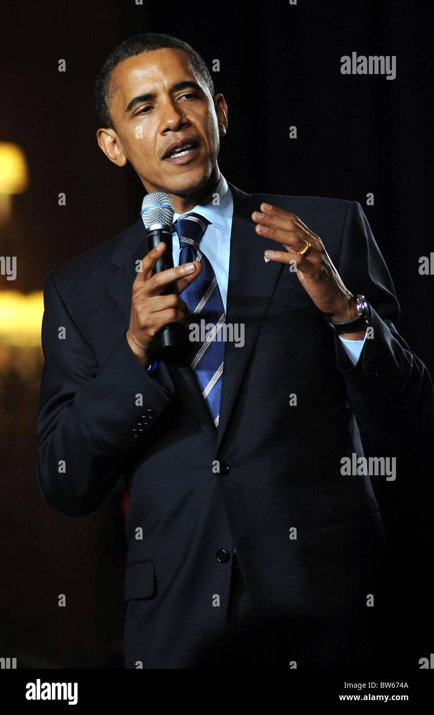 Barack Obama Campaign Fundraiser Stock Photo - Alamy