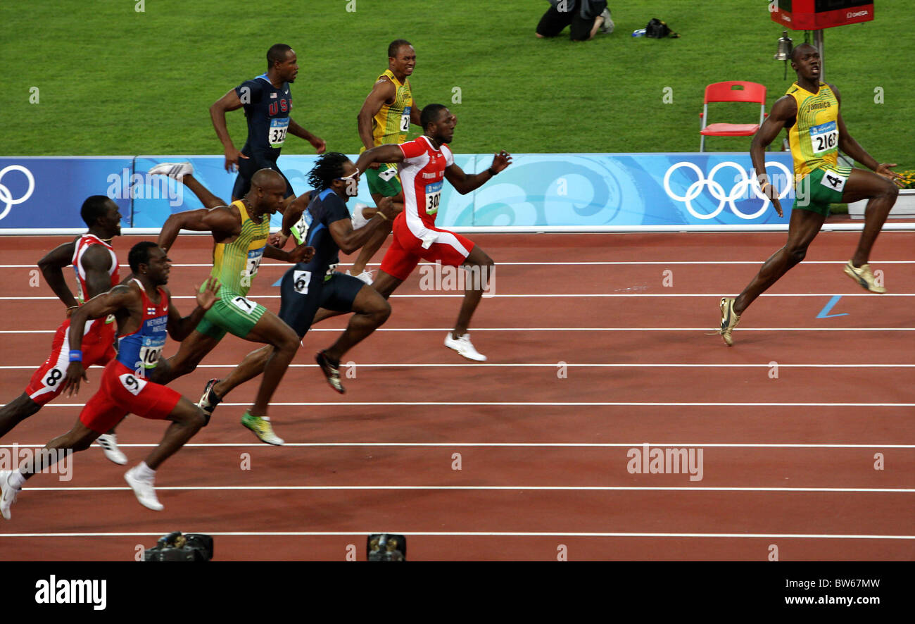 Usain Bolt Beijing 2008 Olympics High Resolution Stock Photography and ...