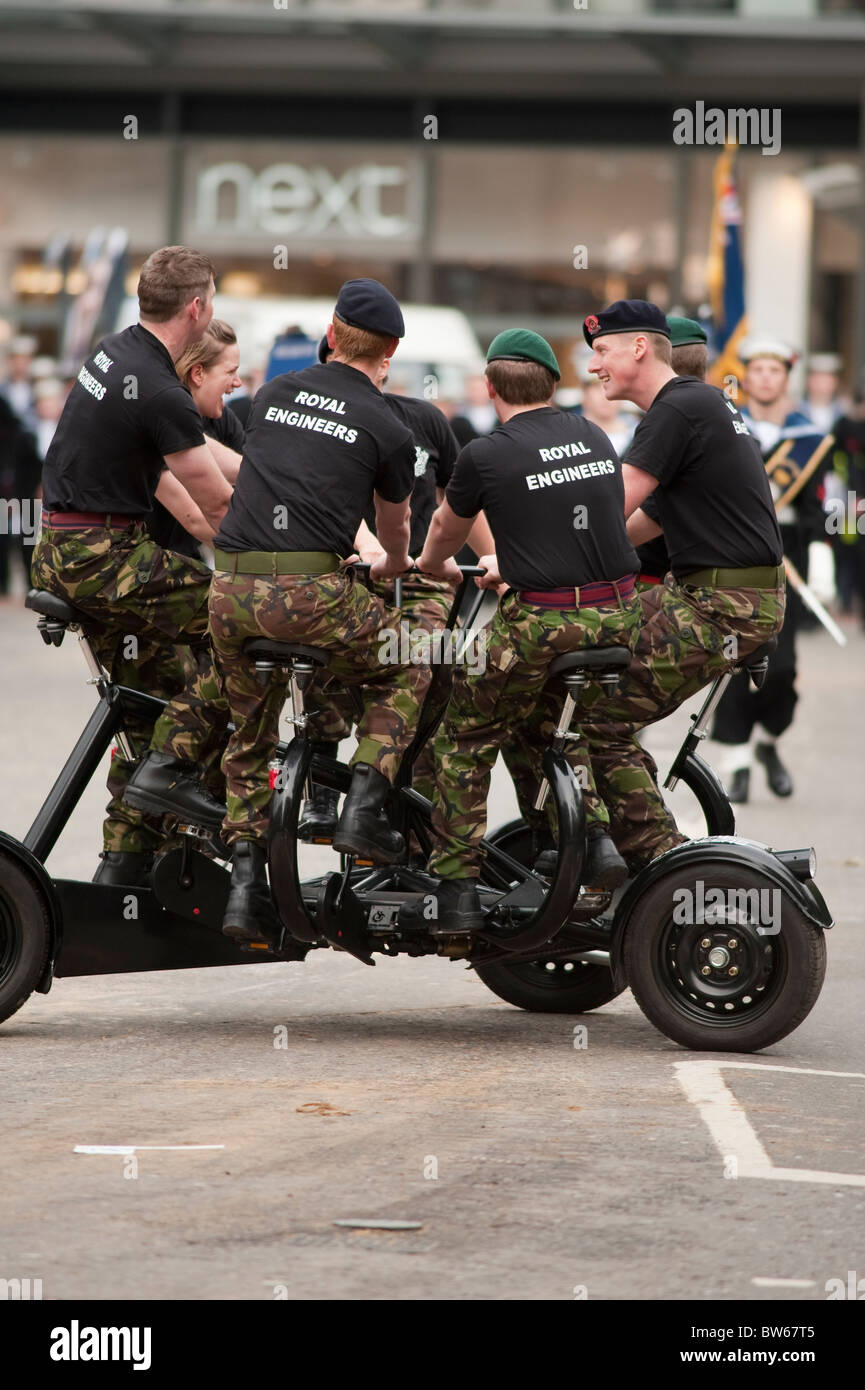 Royal engineers on 7 man bike hi-res stock photography and images - Alamy