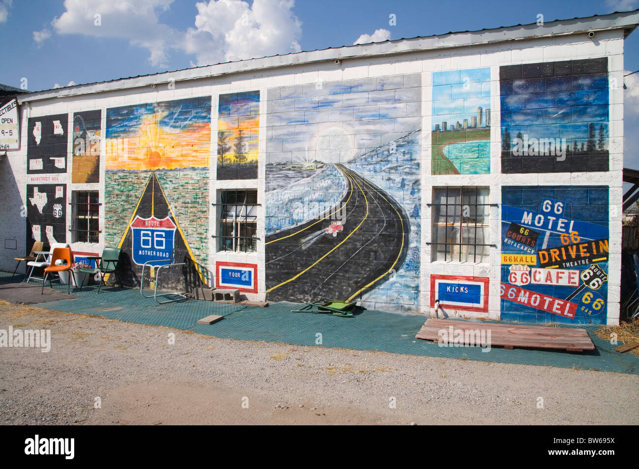 route 66 chelsea oklahoma Stock Photo - Alamy