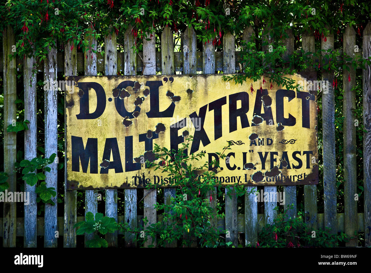 old railway station advert. Caledonian railways.Bridge of Dun railway ...