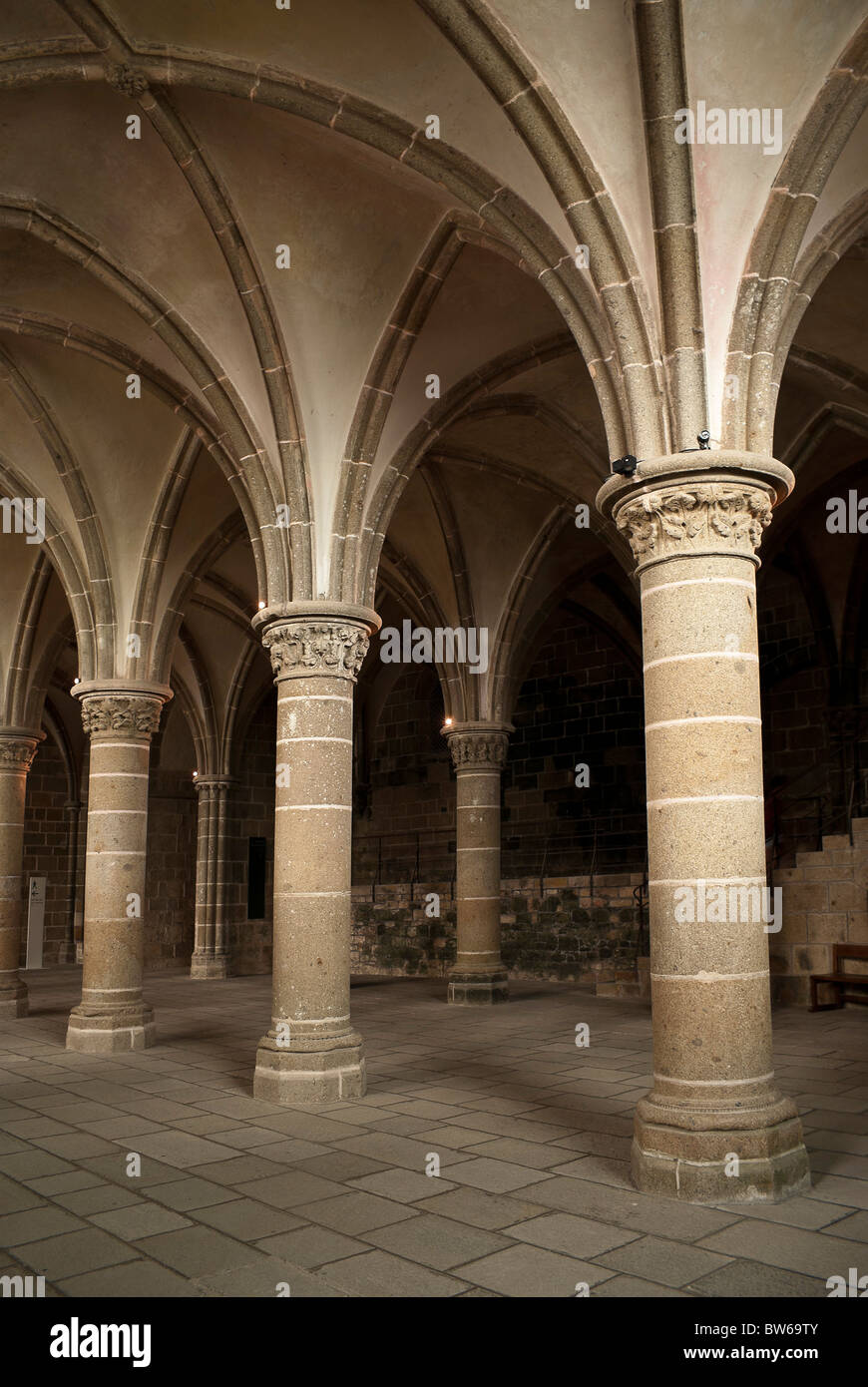 Normandy abbey of Mont saint Michel Stock Photo - Alamy