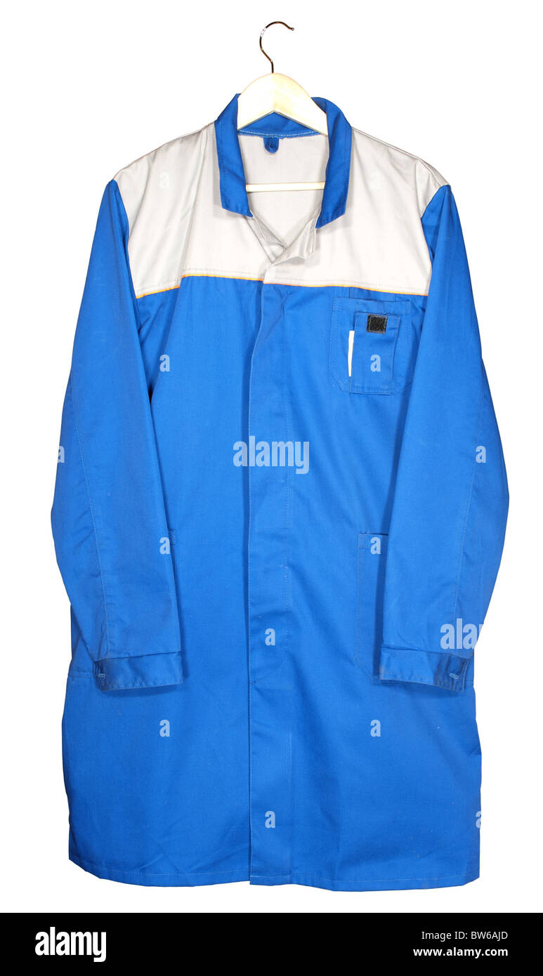Blue smock with a gray top Stock Photo - Alamy