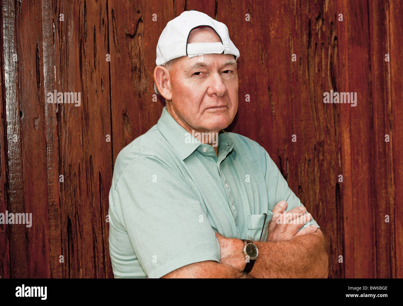 60-70 Years, Arms Crossed, Backward Cap Stock Photo - Alamy