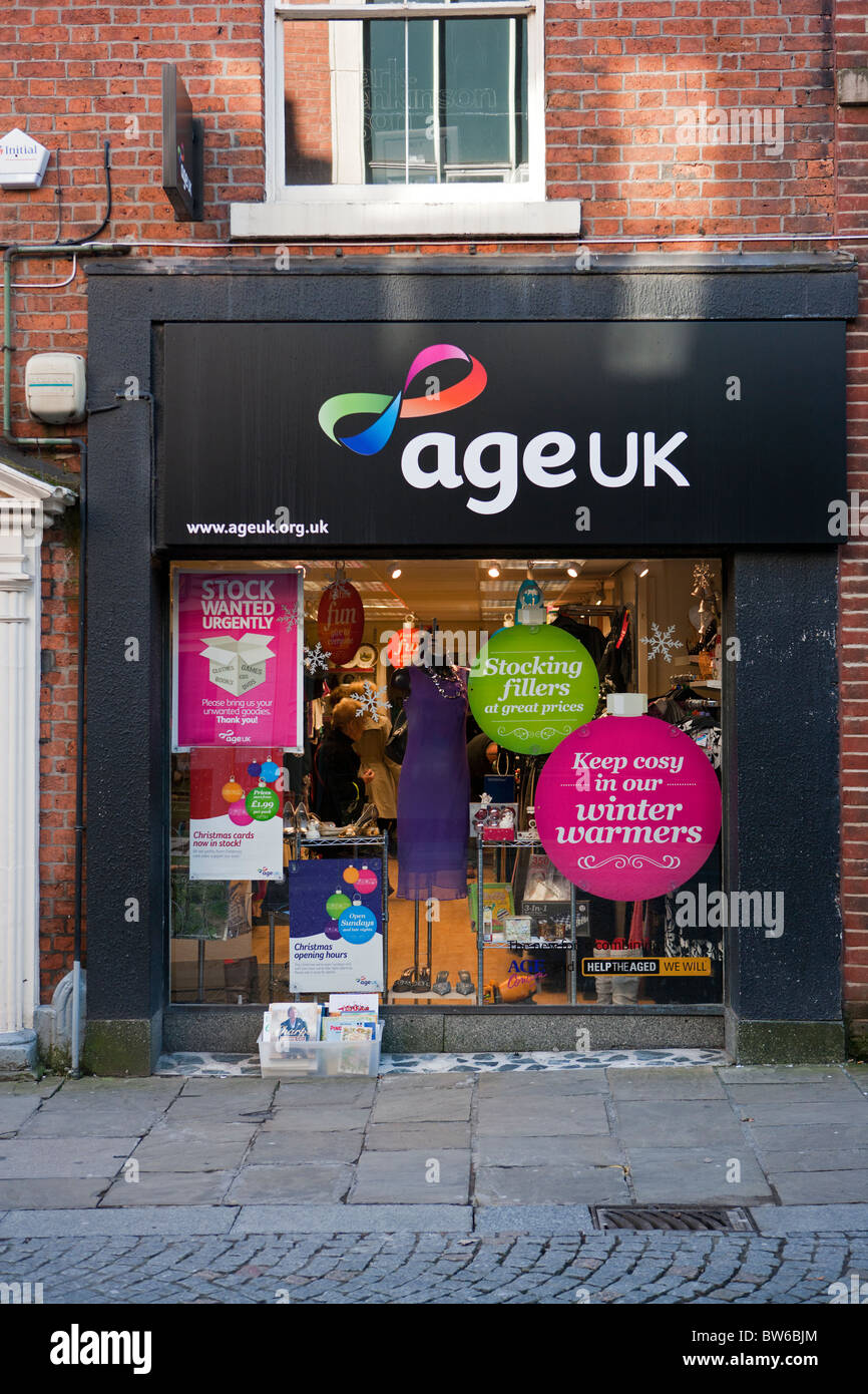age UK Charity Shop Stock Photo - Alamy