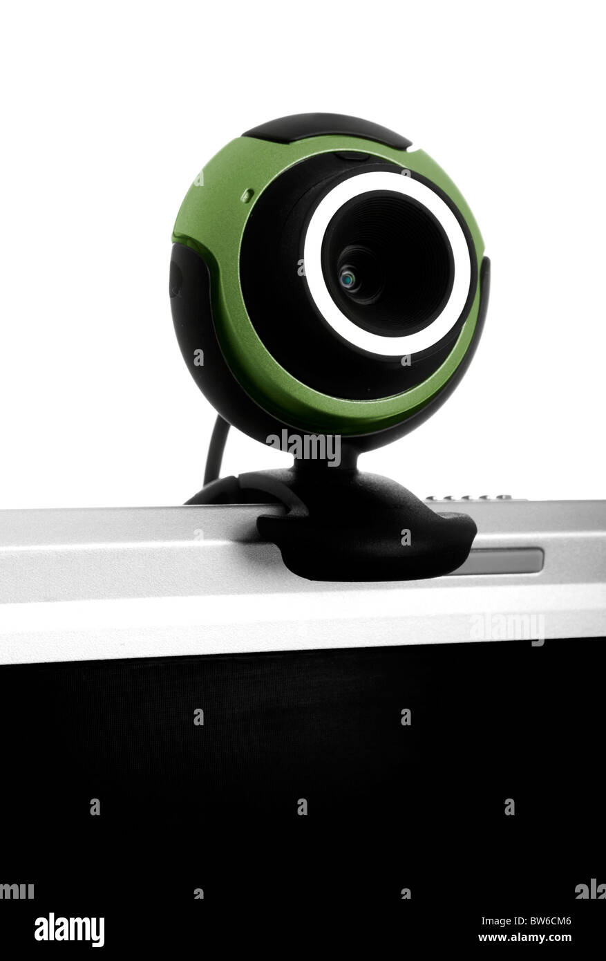 Digital webcam in a white background with reflection Stock Photo - Alamy