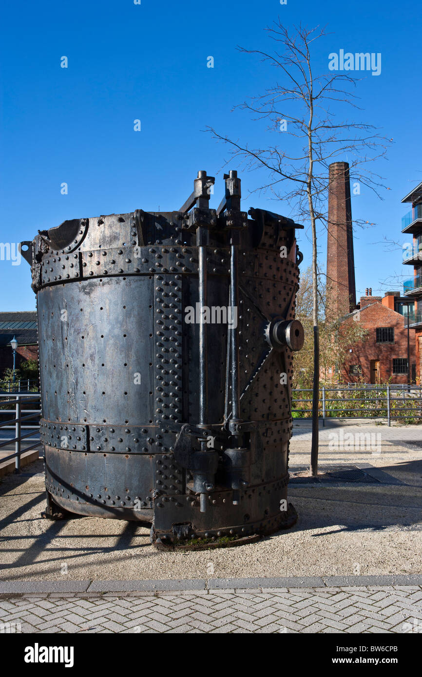 Steel-making Ladle, Kelham Island Museum, Sheffield Stock Photo - Alamy