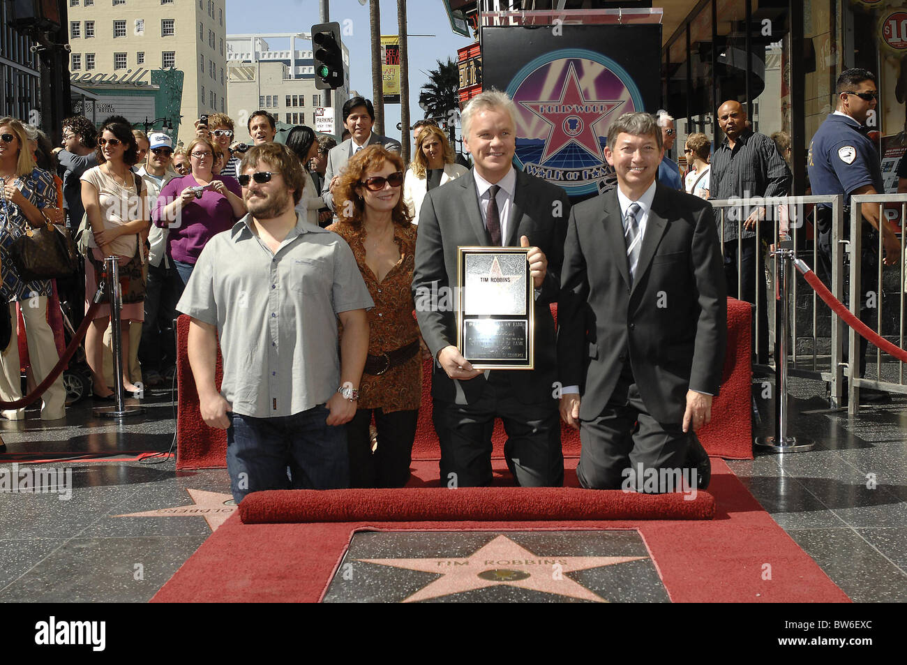 Star on the Hollywood Walk of Fame for Tim Robbins Stock Photo - Alamy