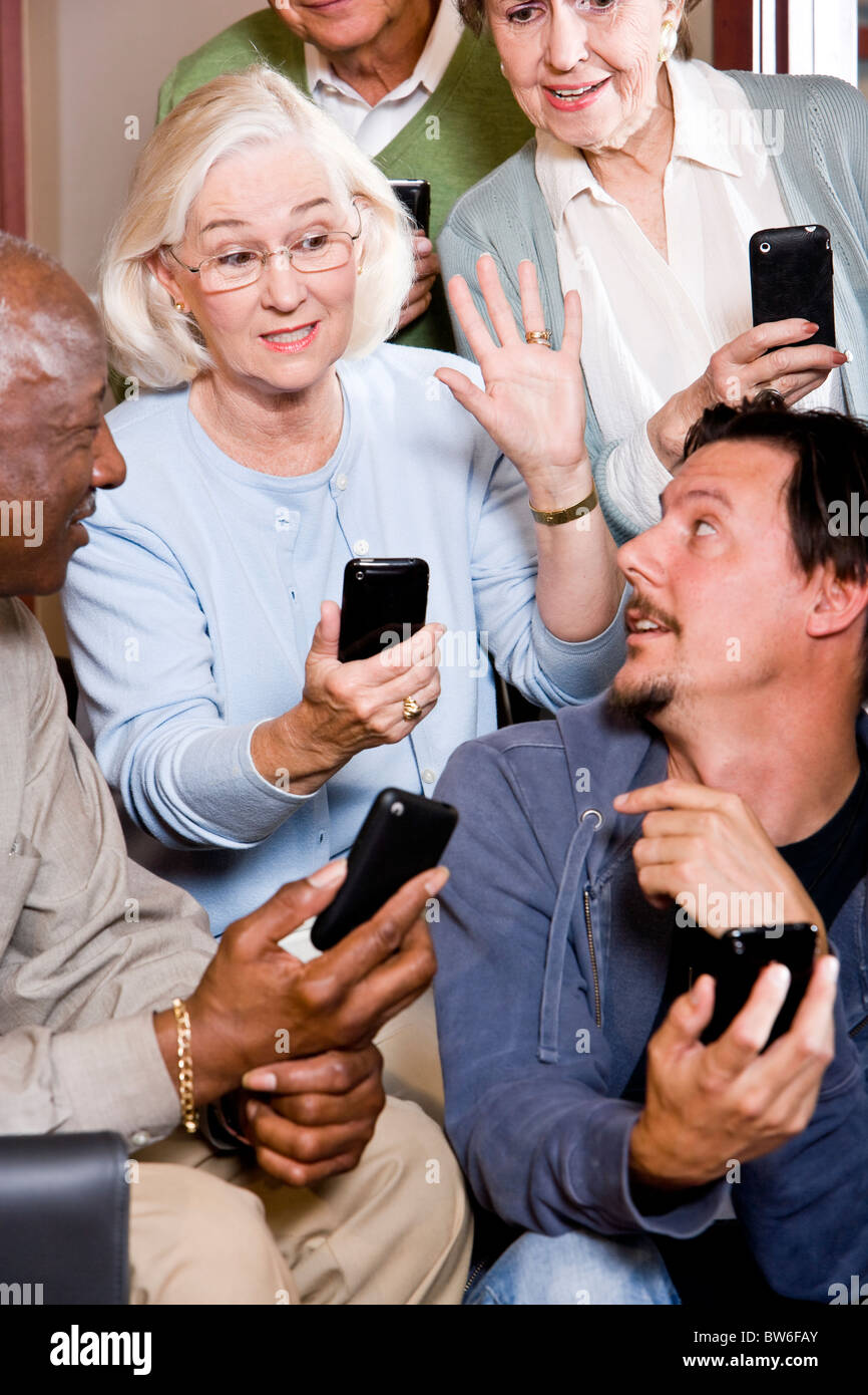 African american seniors learning technology hi-res stock photography ...