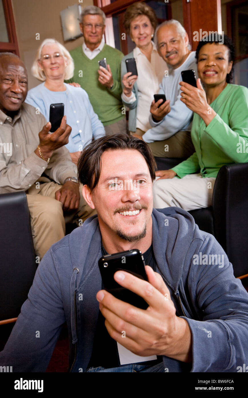 African american seniors learning technology hi-res stock photography ...