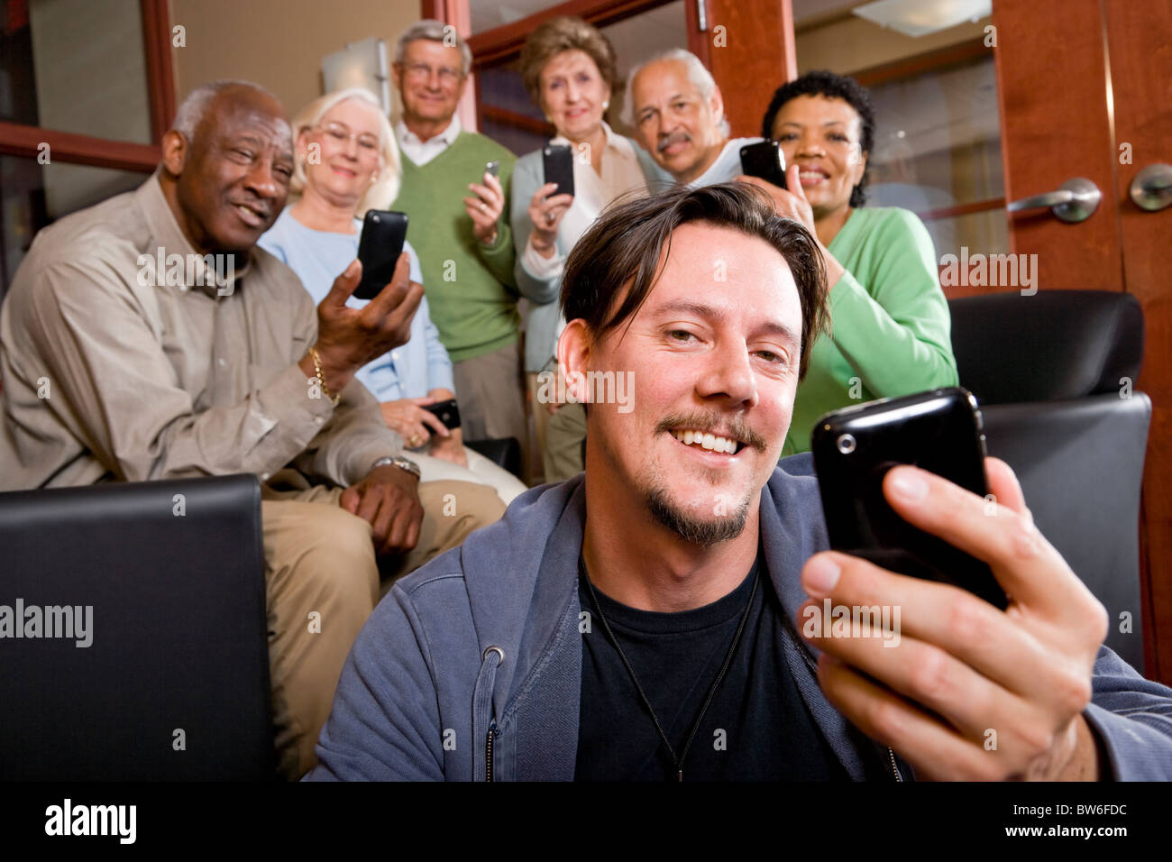 African american seniors learning technology hi-res stock photography ...
