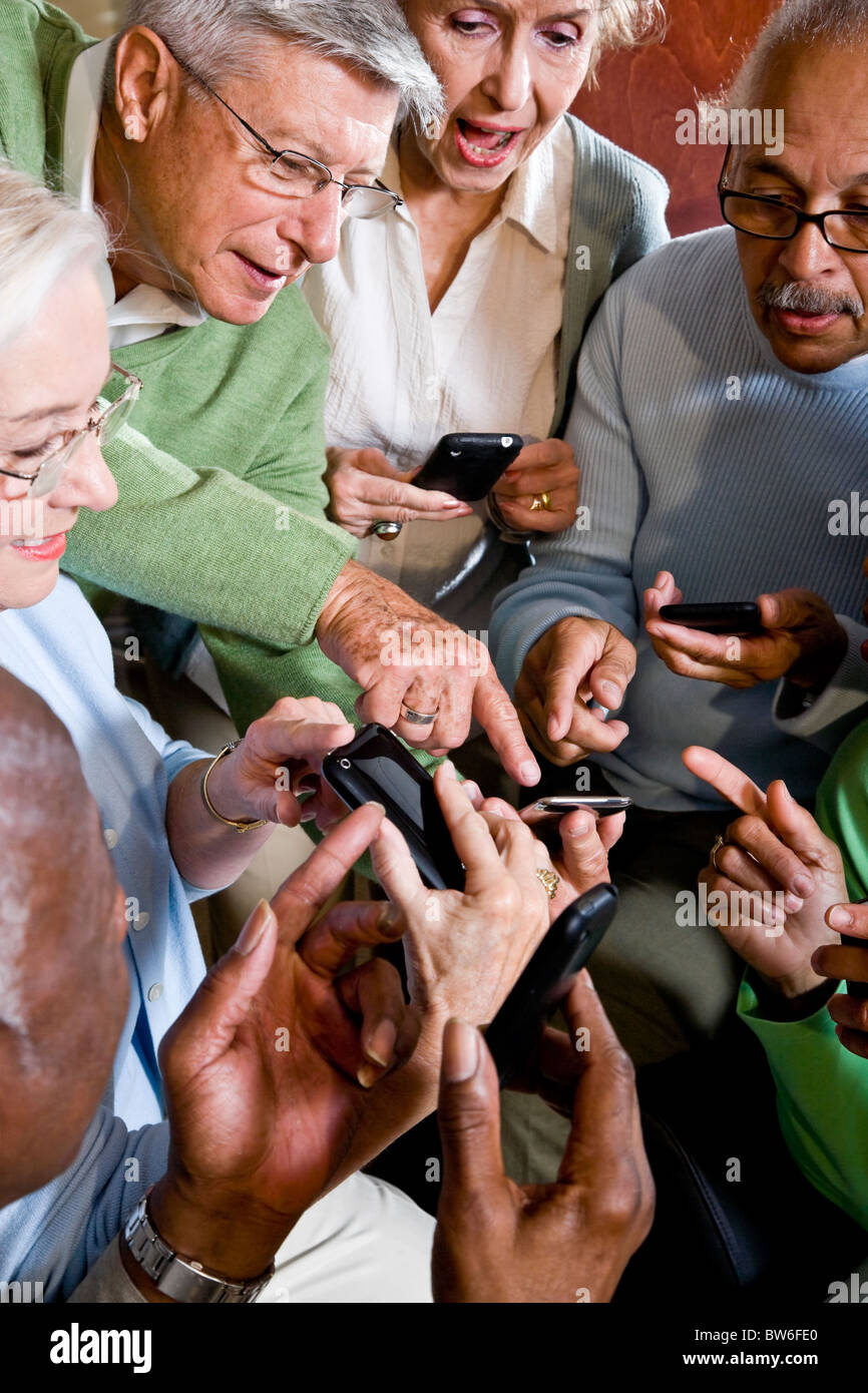 African american seniors learning technology hi-res stock photography ...