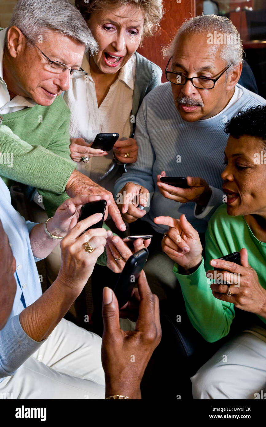 African american seniors learning technology hi-res stock photography ...