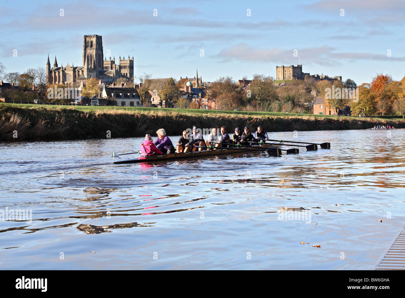 Durham castle and cathedral make a backdrop for members of Durham ...