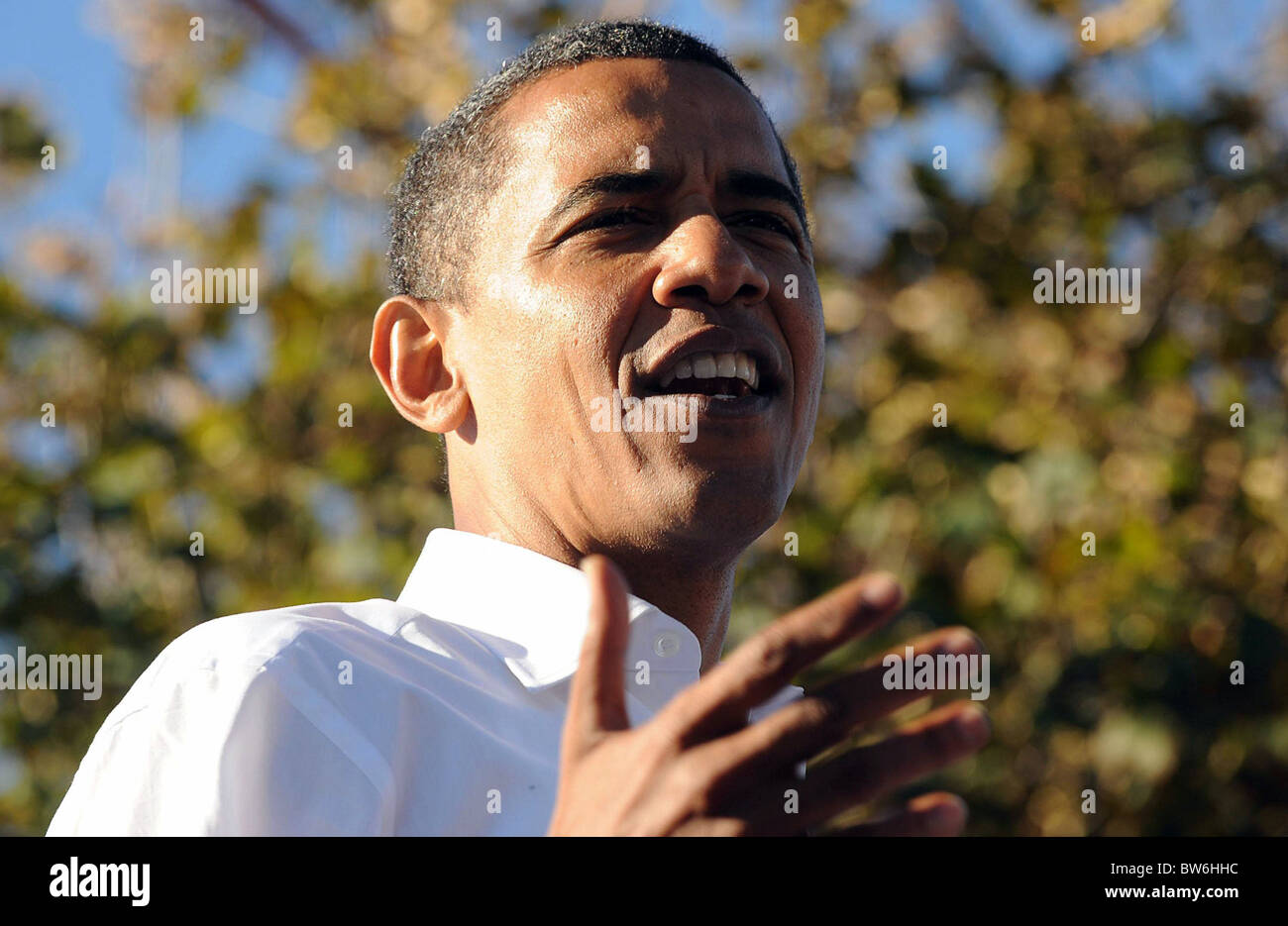Barack Obama Campaign Stop in Philadelphia Stock Photo - Alamy