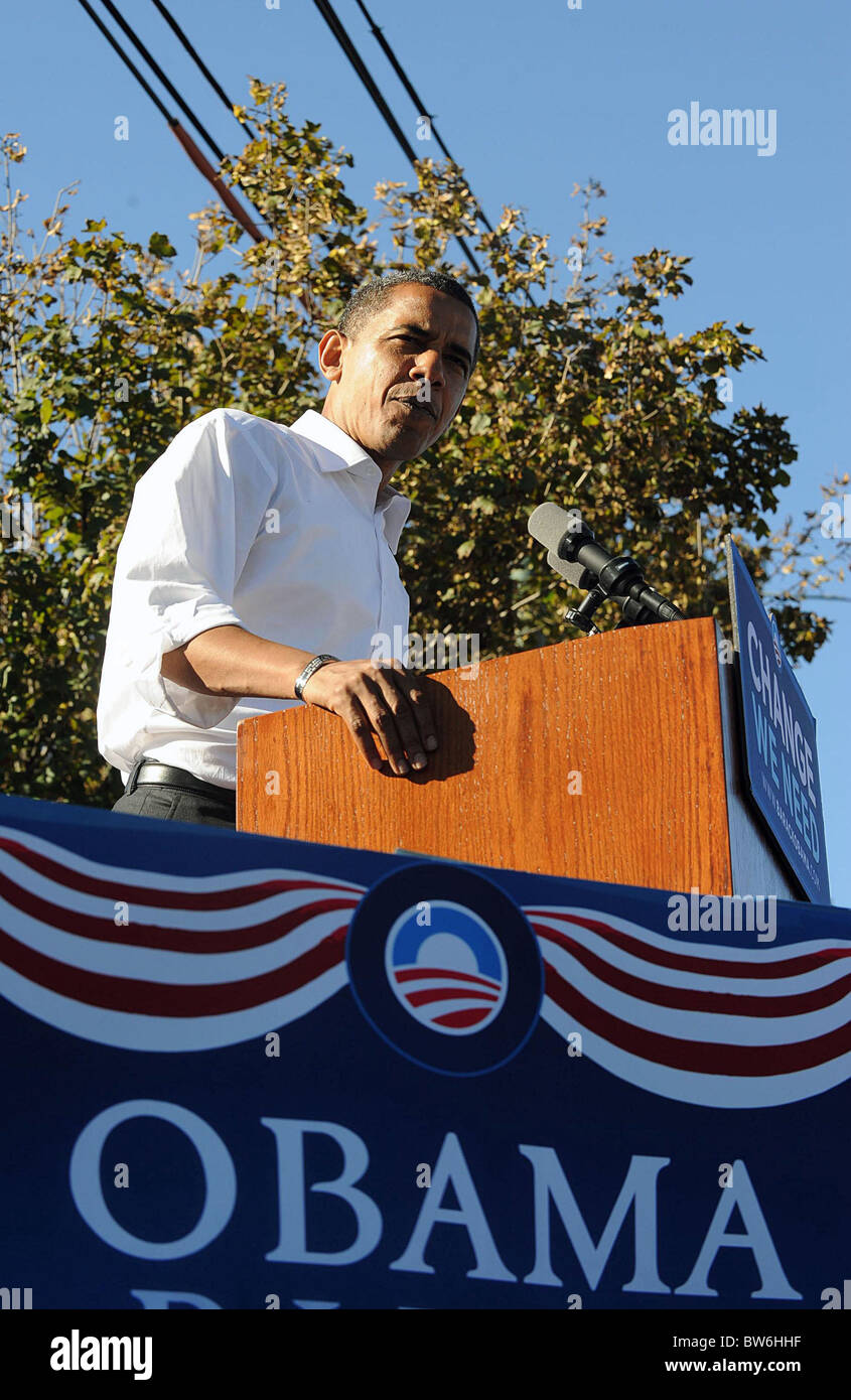 Barack Obama Campaign Stop in Philadelphia Stock Photo - Alamy