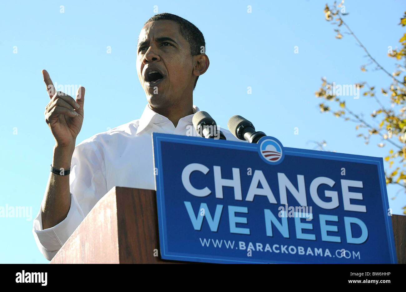 Barack Obama Campaign Stop in Philadelphia Stock Photo - Alamy