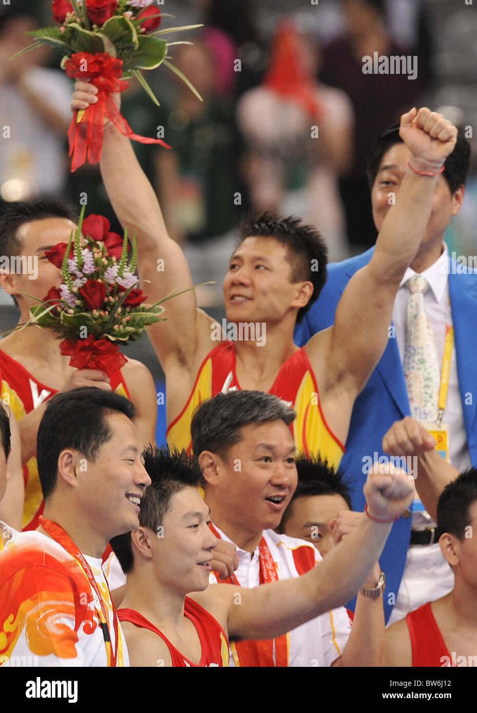 Beijing 2008 olympics gold gymnastics hi-res stock photography and ...