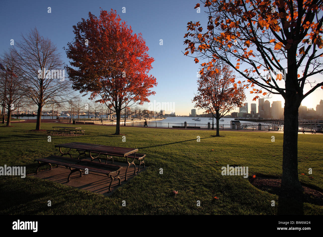 Boston autumn skyline hi-res stock photography and images - Alamy