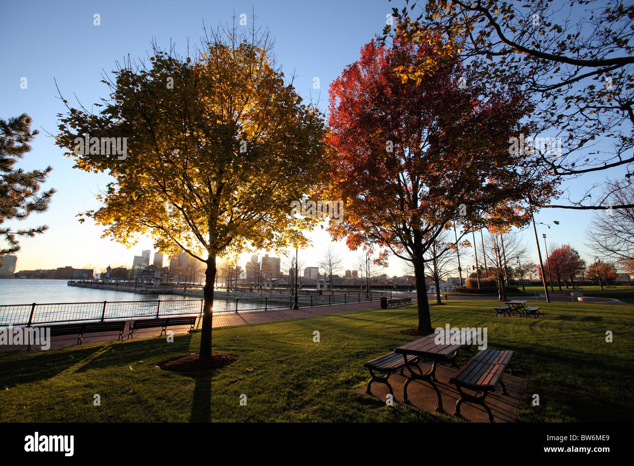 Boston autumn skyline hi-res stock photography and images - Alamy