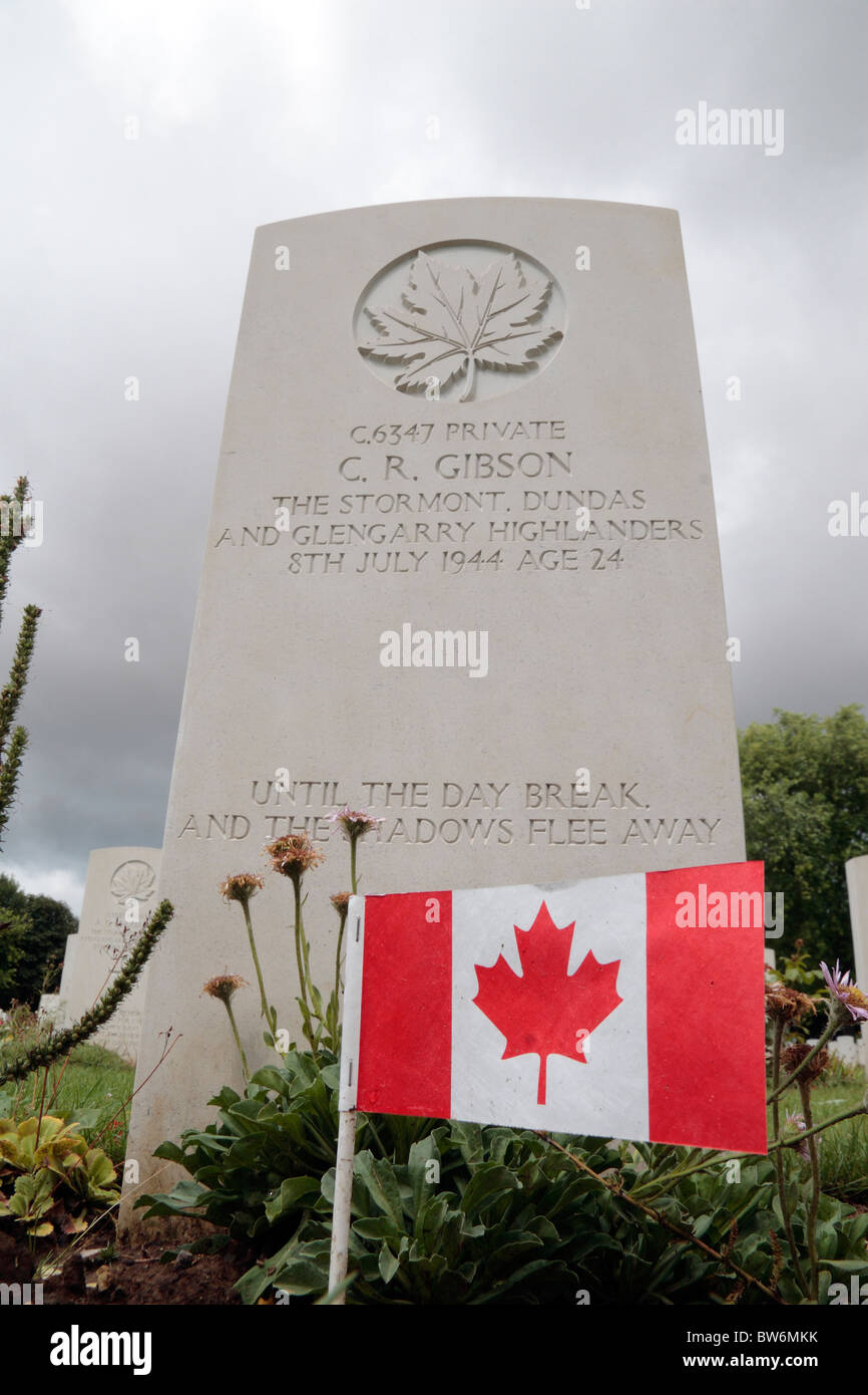 Canadian war cemetery normandy hi-res stock photography and images - Alamy