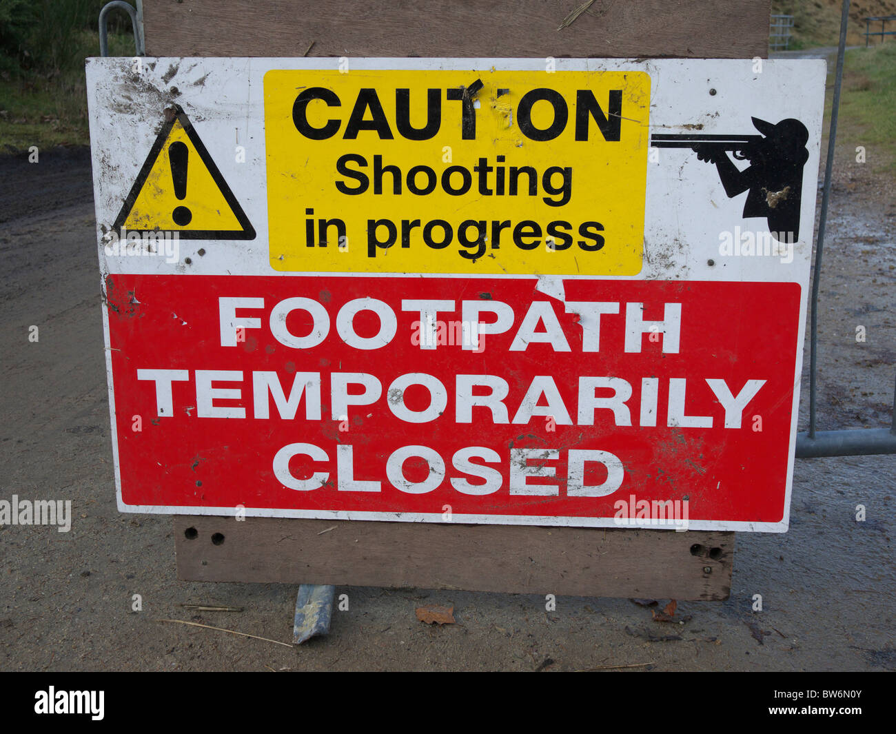 Warning shooting in progress hi-res stock photography and images - Alamy