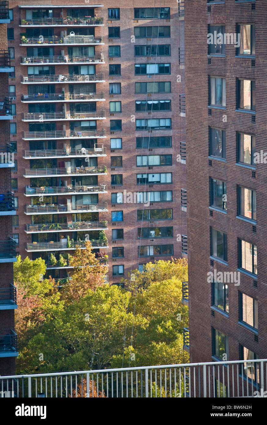 apartment buildings balconies balcony Stock Photo - Alamy