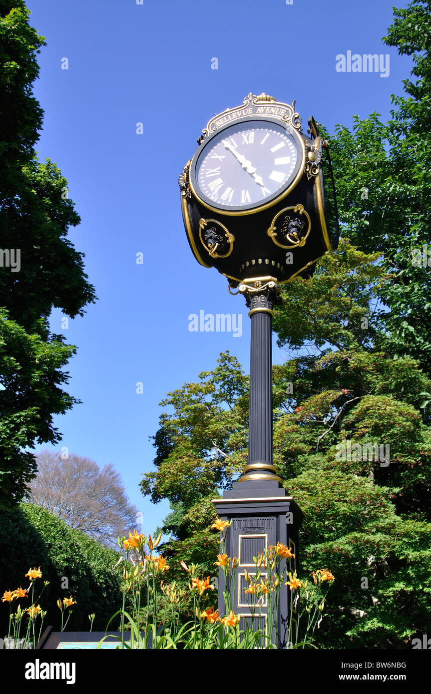 Street clock, Newport, Rhode Island, USA Stock Photo - Alamy