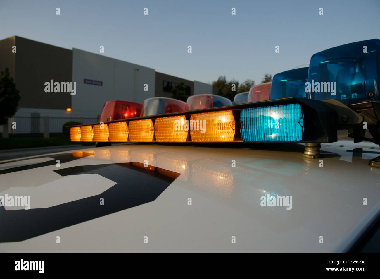Police light bar hi-res stock photography and images - Alamy