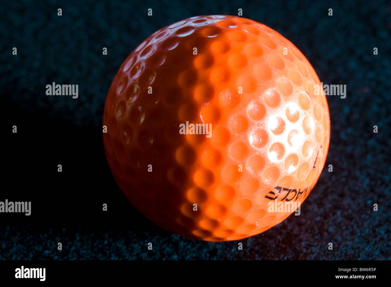 Golf Ball Closeup - showing Dimples Stock Photo - Alamy