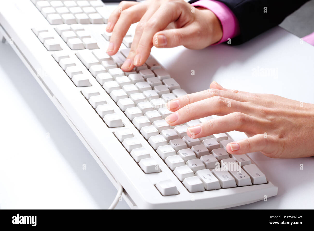 Fingers over keyboard hi-res stock photography and images - Alamy