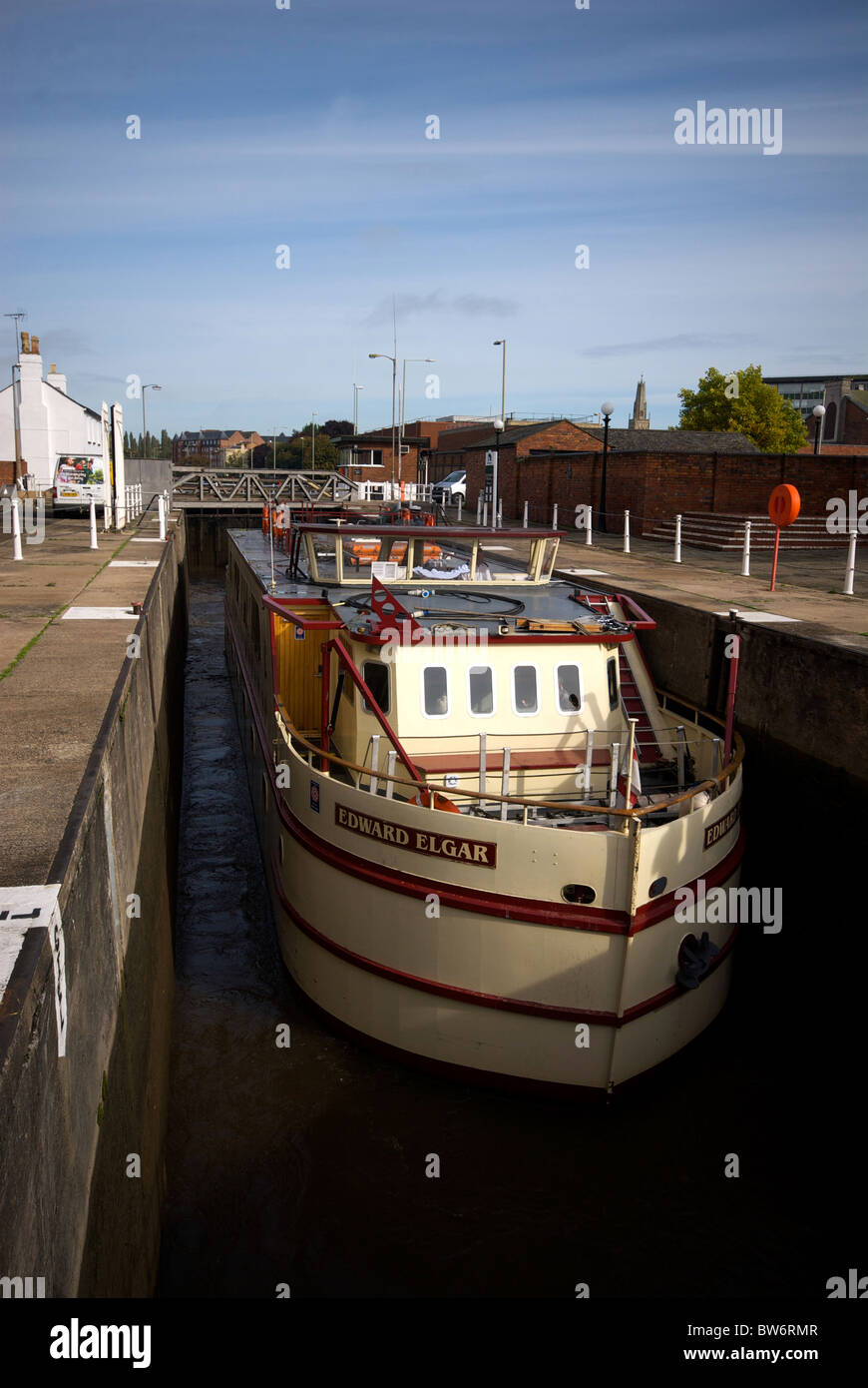 Gloucester Docks Lock UK River Severn Sharpness Canal Boat Edward Elgar ...