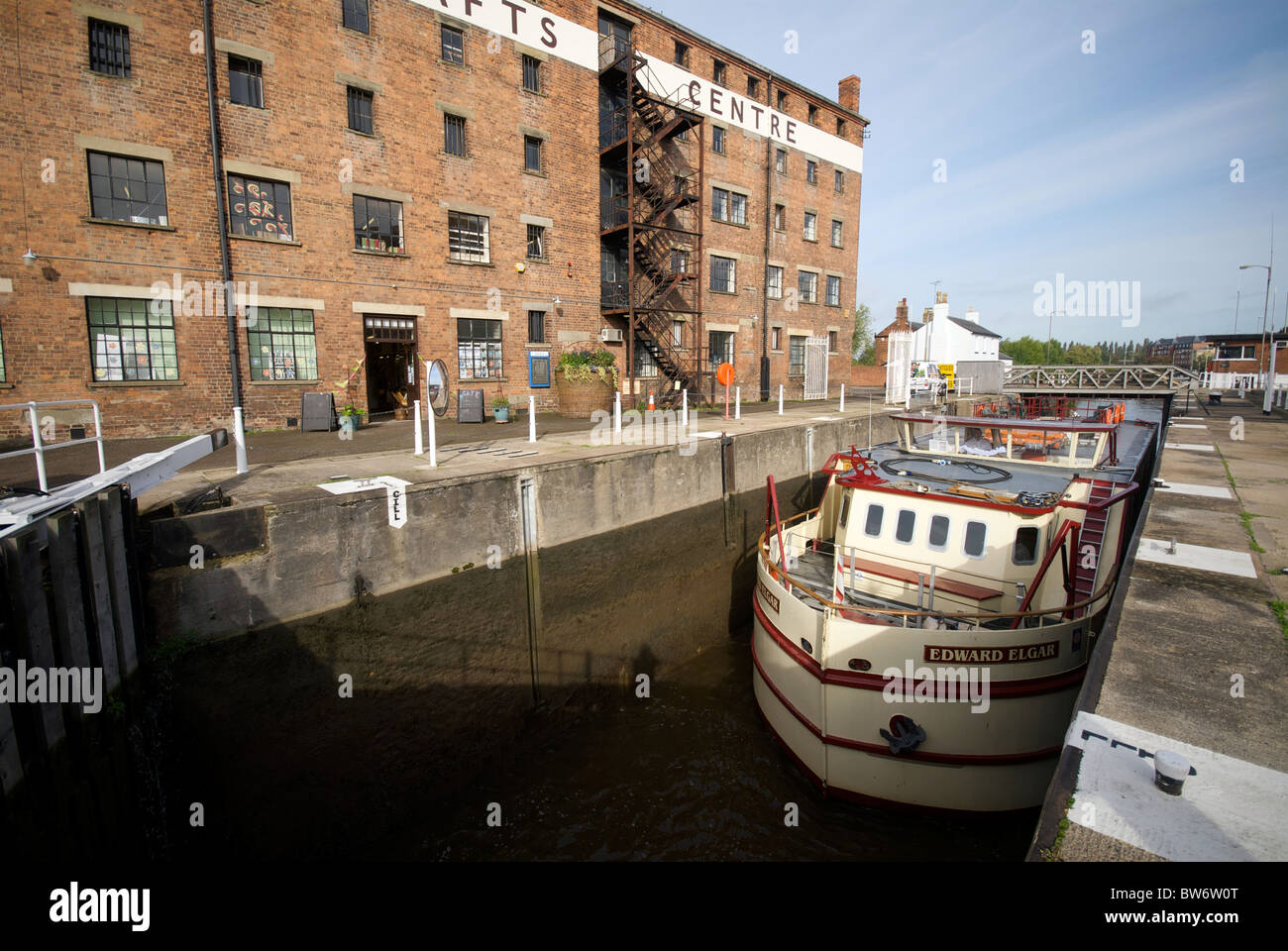 Gloucester Docks Lock UK River Severn Sharpness Canal Boat Edward Elgar ...