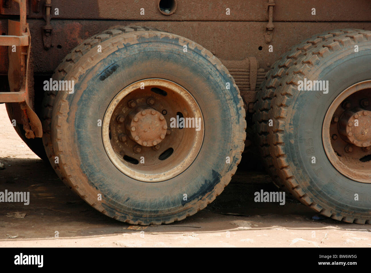Double rear wheel hi-res stock photography and images - Alamy